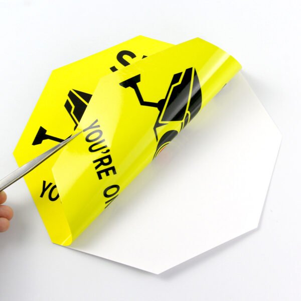 Custom Adhesive Hot Stamping Glass Sticker Double Sided Printing Label ...