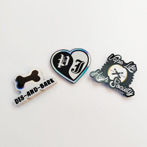 Outdoor Use Custom Waterproof Cut Out Logo hologram die cut Car Sticker ...